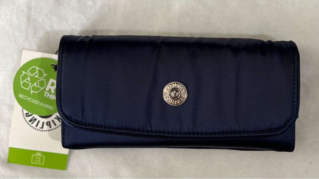Original Kipling Money Land Long Wallet (Cosmic Blue), Women's Fashion ...