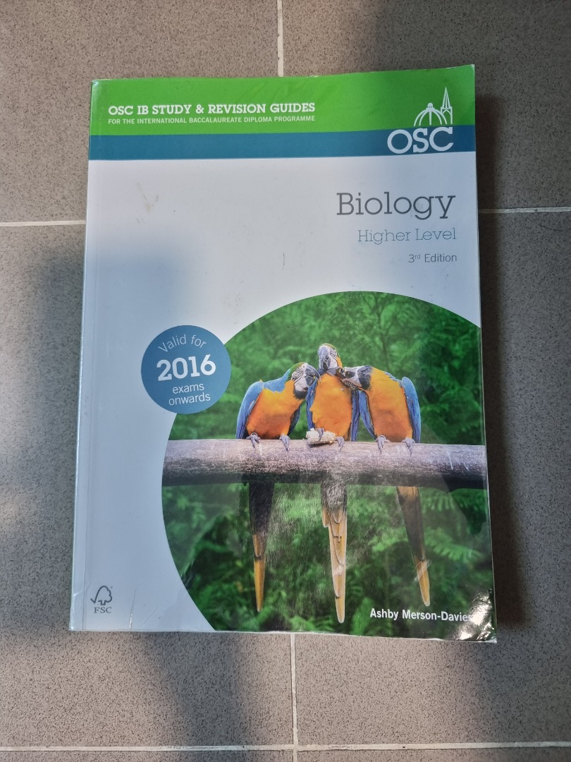 OSC IB Biology HL Revision Guide, Hobbies & Toys, Books & Magazines, Textbooks on Carousell