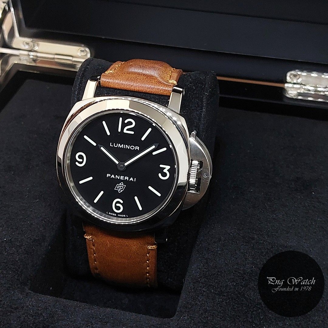 Panerai Luminor Stainless Steel 44mm Black Dial Manual Winding ...