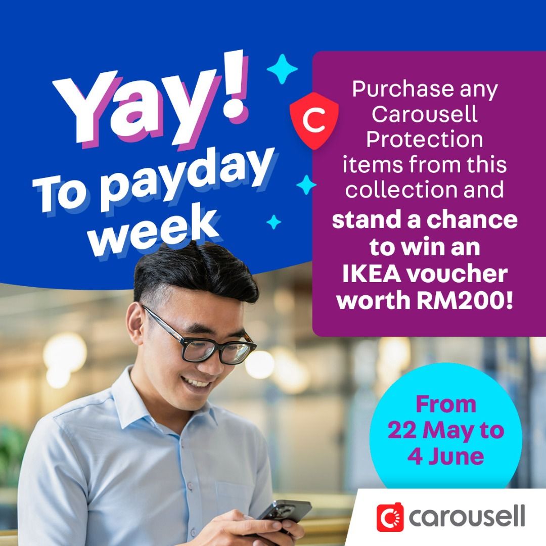 Payday Week Special: Win IKEA Vouchers worth RM200, Announcements on Carousell