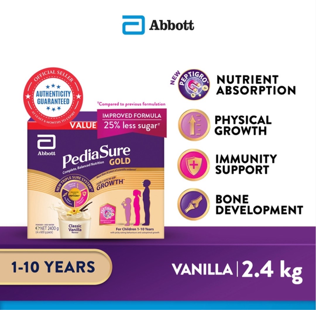 Pediasure Gold 2.4kg (SG), Babies & Kids, Nursing & Feeding, Weaning ...