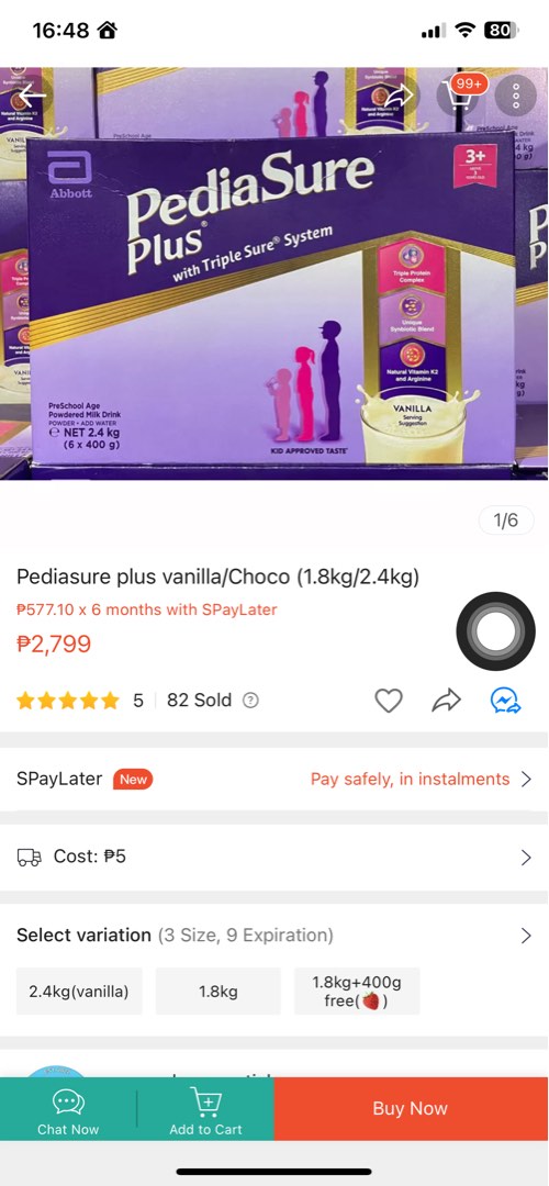 Pediasure plus 10+, Babies & Kids, Nursing & Feeding, Weaning & Toddler ...