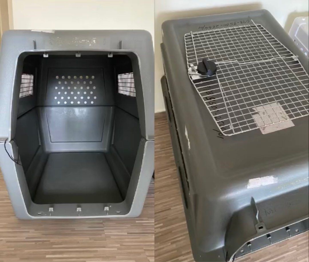 Petmate Vari Giant Kennel (Grey), Pet Supplies, Homes & Other Pet ...