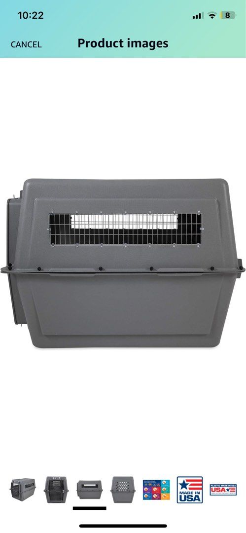Petmate Vari Giant Kennel (Grey), Pet Supplies, Homes & Other Pet ...