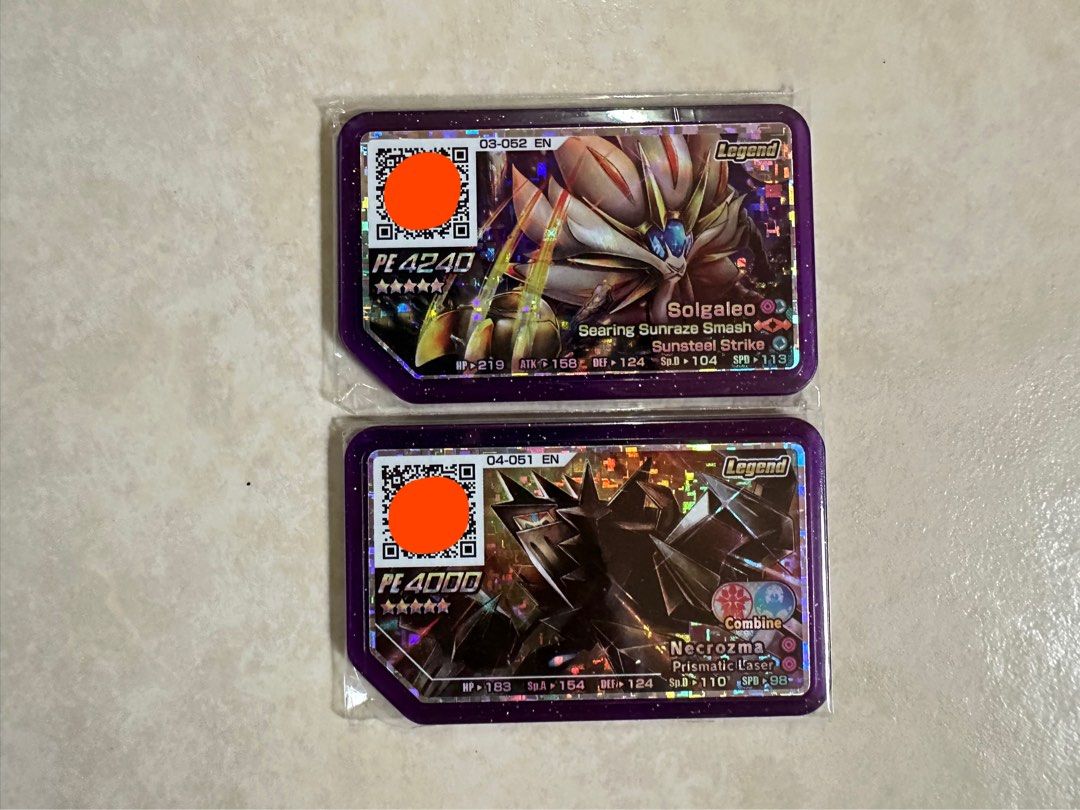 Pokemon Gaole Part 3 & 4 2 5* Combine DM Necrozma Set, Hobbies & Toys ...