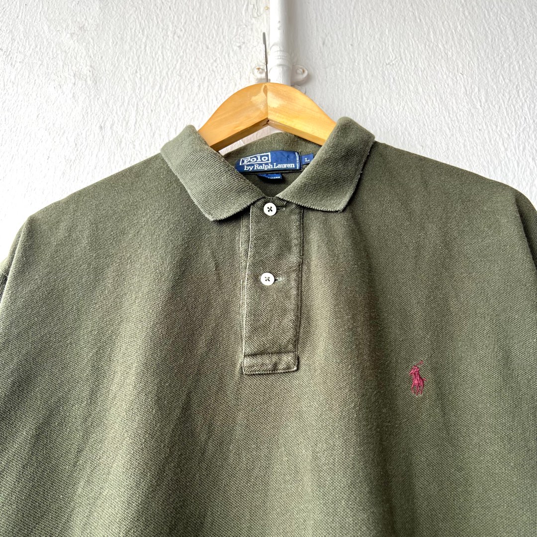 Polo Ralph Lauren Forest Green Polo Tee, Men's Fashion, Tops & Sets, Tshirts & Polo Shirts on ...
