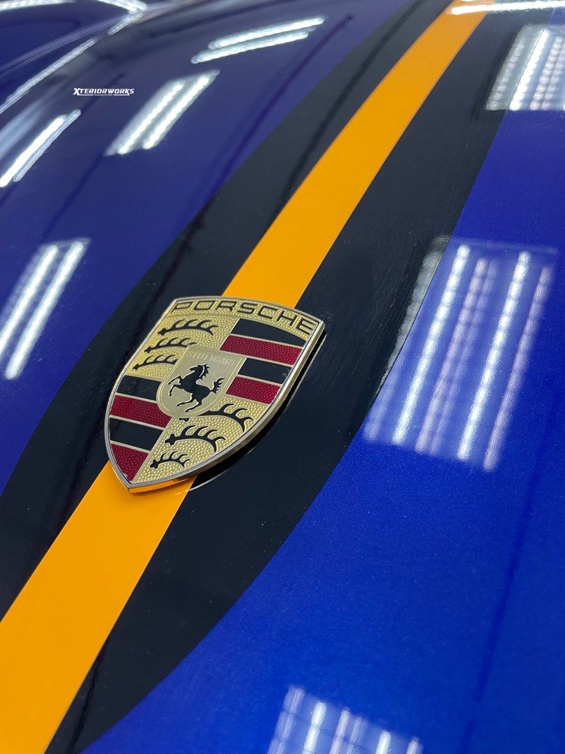 Porsche bonnet strip, Car Accessories, Accessories on Carousell
