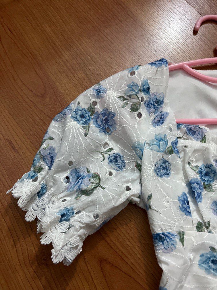 Posh code floral crochet top, Women's Fashion, Tops, Other Tops on ...