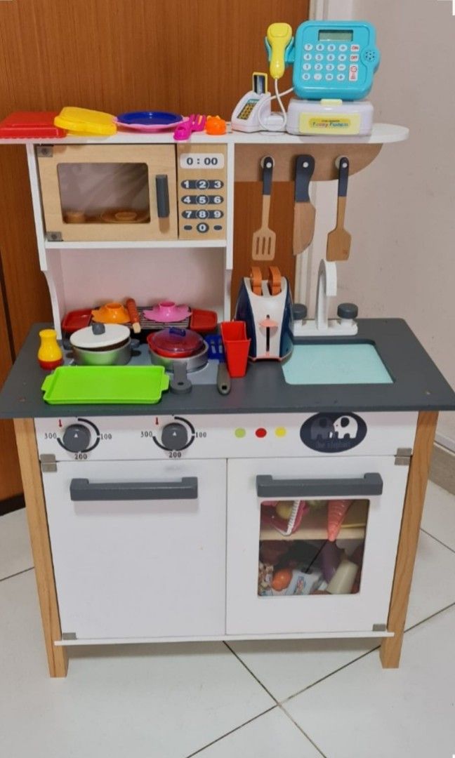 Quality wood kitchen set for kids, Babies & Kids, Infant Playtime on ...