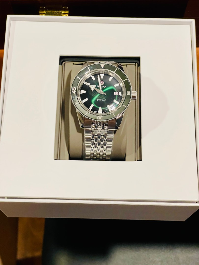 Rado Captain Cook Green dial 42mm, Luxury, Watches on Carousell