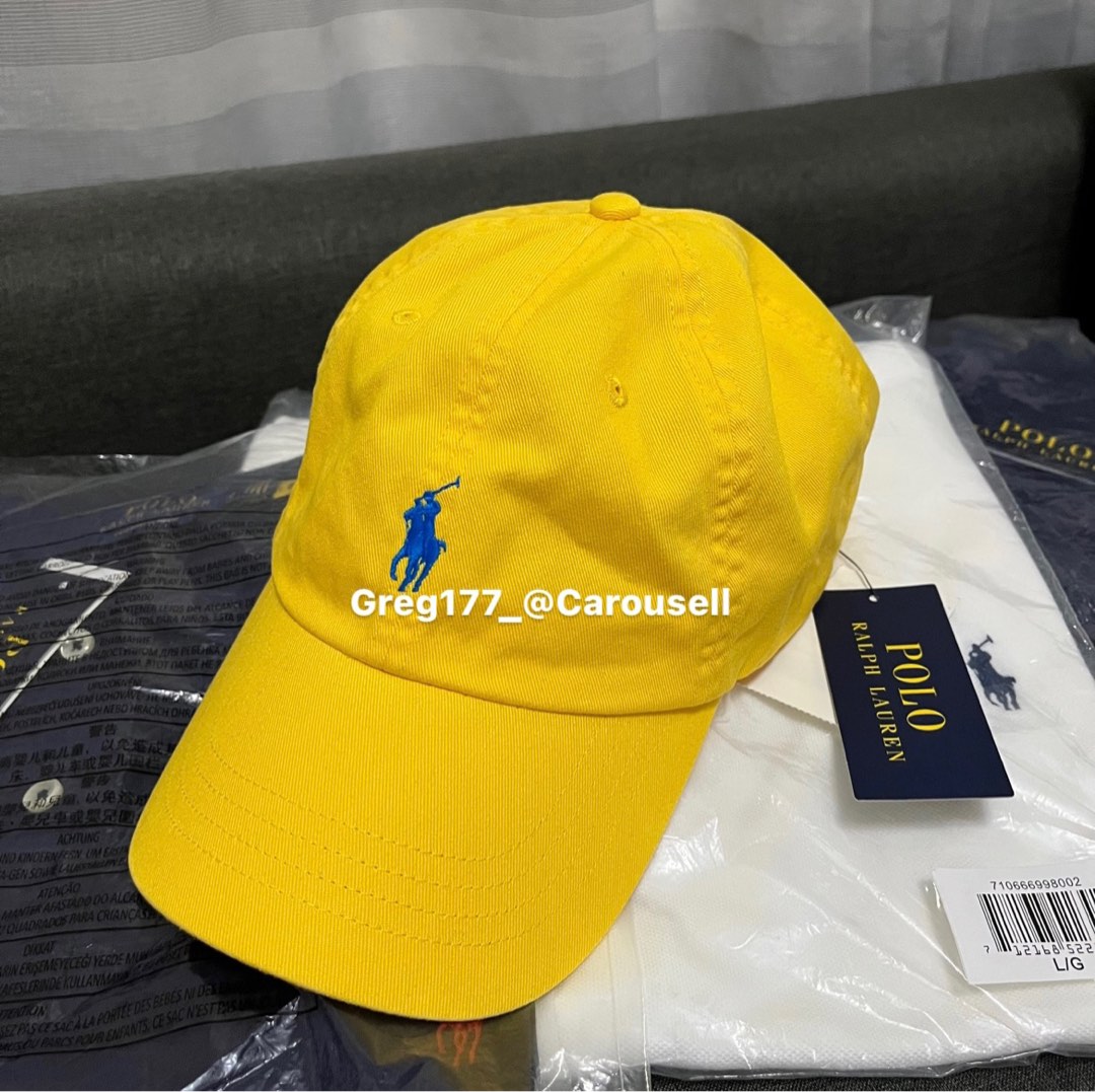 Ralph Lauren Yellow cap RL, Men's Fashion, Watches & Accessories, Caps ...