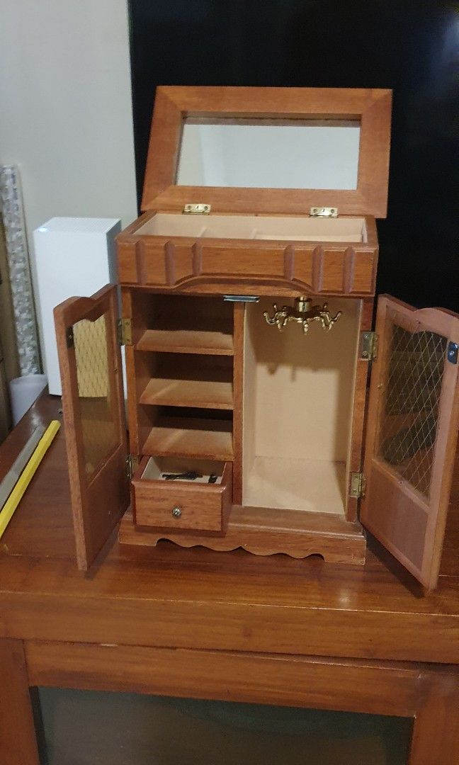 Rare lil "wardrobe" Jewellery box, Women's Fashion, Jewelry ...
