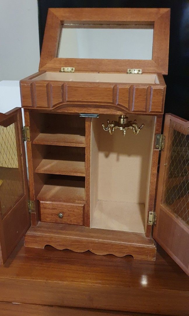 Rare lil "wardrobe" Jewellery box, Women's Fashion, Jewelry ...