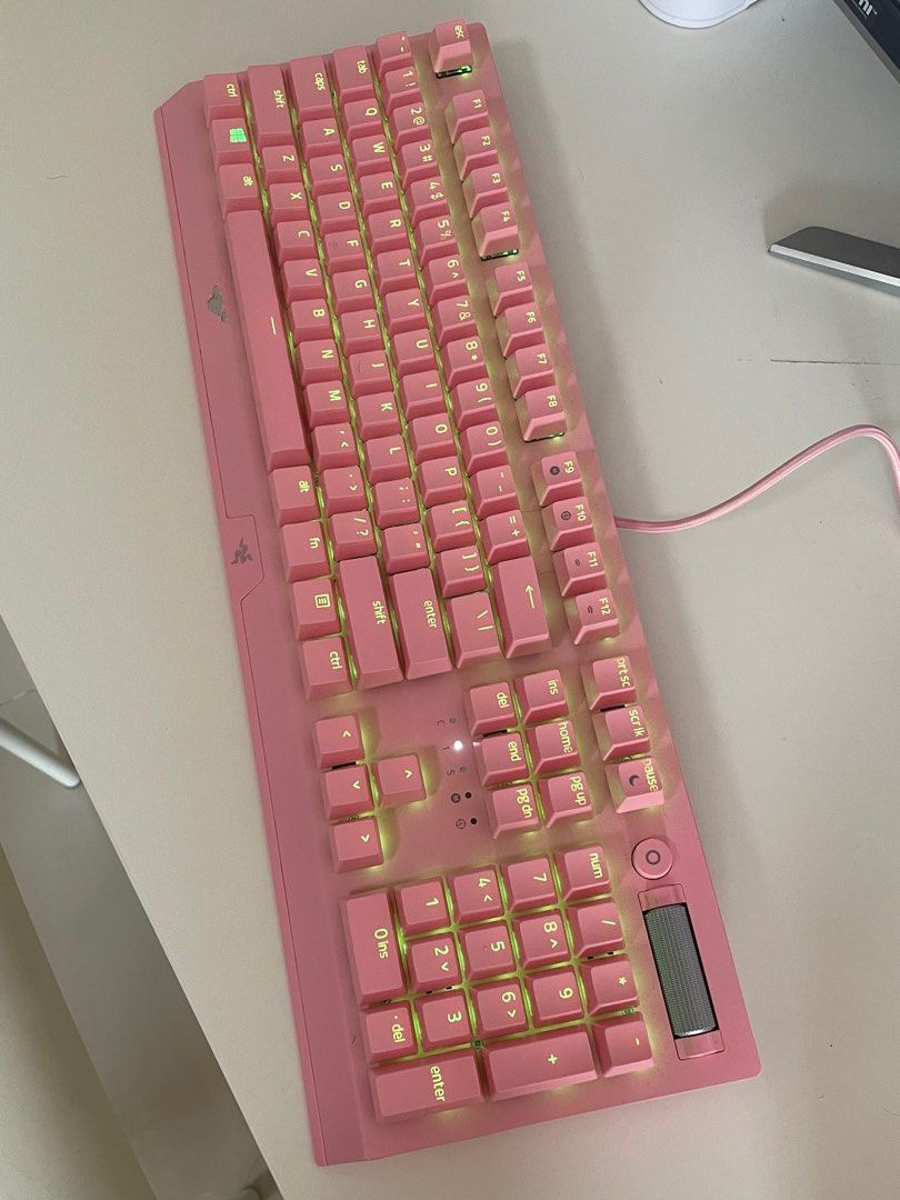 Razer Blackwidow v3 Quartz mechanical gaming keyboard- green swtiches ...