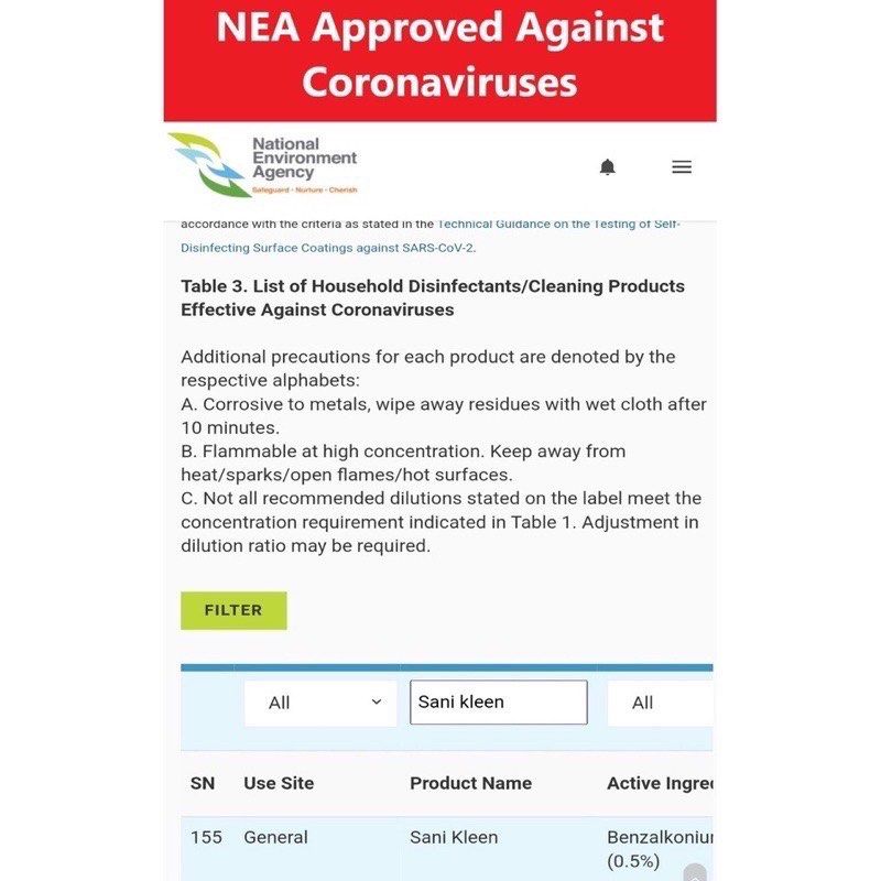 [Ready Stocks, NEA Listed] 5L Sani Kleen Non Alcohol Sanitizers ...