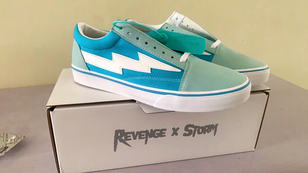 REVENGE X STORM Bolt Blue, Women's Fashion, Footwear, Sneakers on Carousell