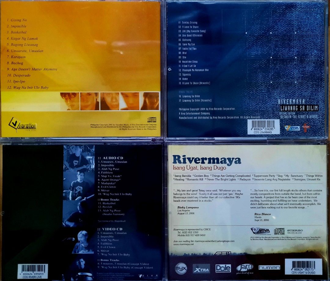 Rivermaya Albums Bundle OPM Rare on Carousell