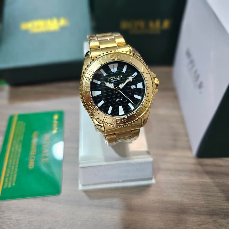 Royale gold watch, Women's Fashion, Watches & Accessories, Watches on ...