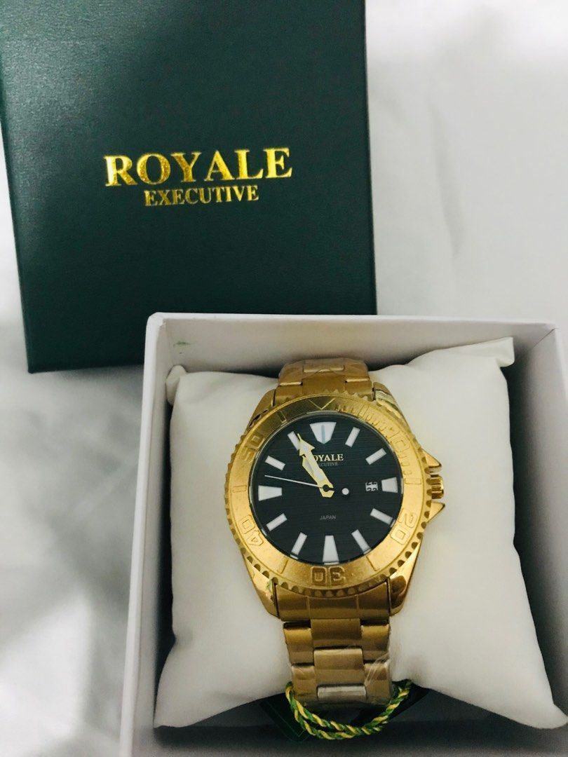 Royale gold watch, Women's Fashion, Watches & Accessories, Watches on ...