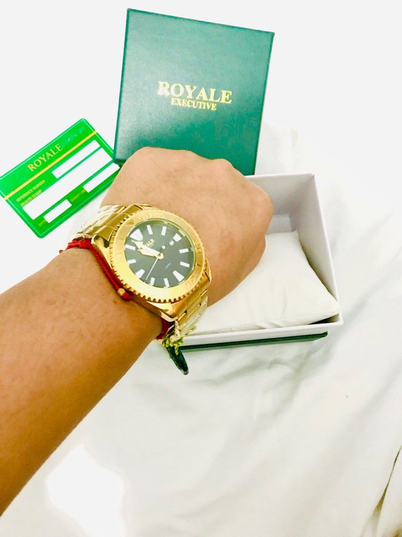 Royale gold watch, Women's Fashion, Watches & Accessories, Watches on ...