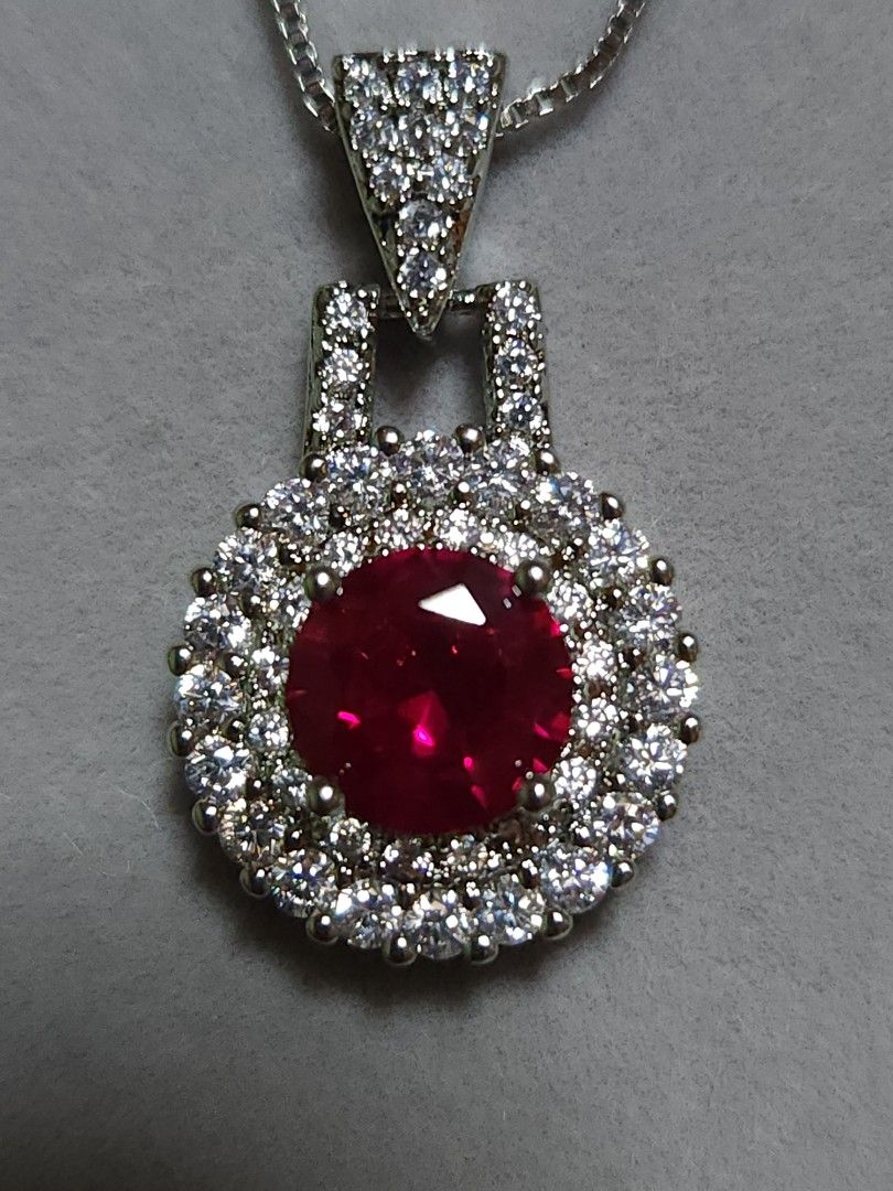 Ruby Necklace, Women's Fashion, Jewelry & Organizers, Necklaces on ...