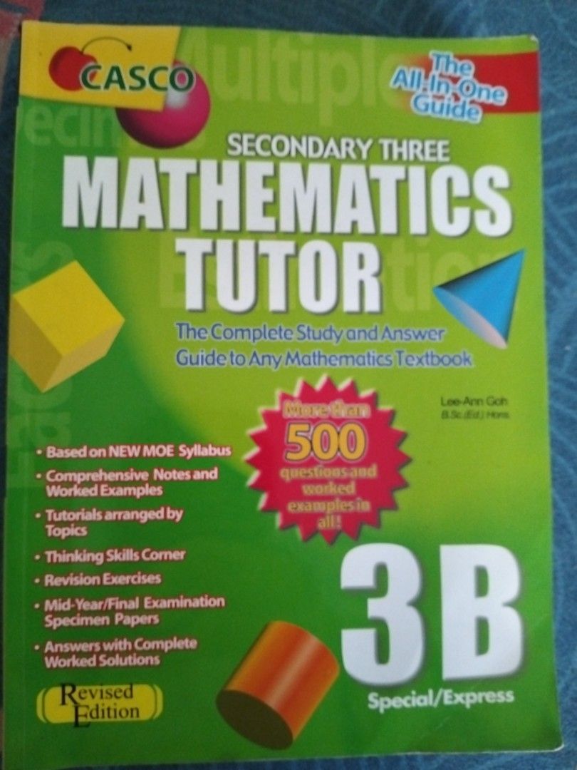 S3 B math guide reference and assesement books, Hobbies & Toys, Books ...