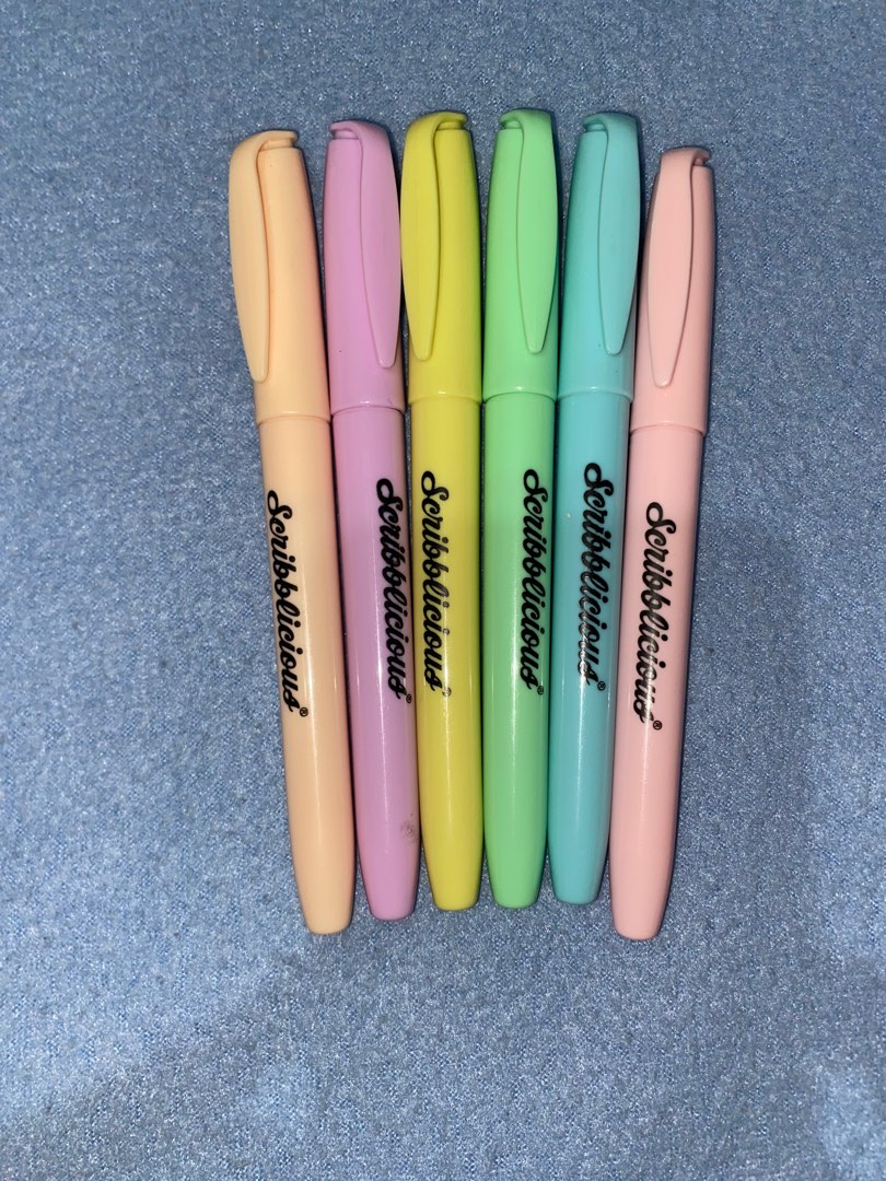 Scribblicious Pastel Highlighters, Hobbies & Toys, Stationary & Craft ...