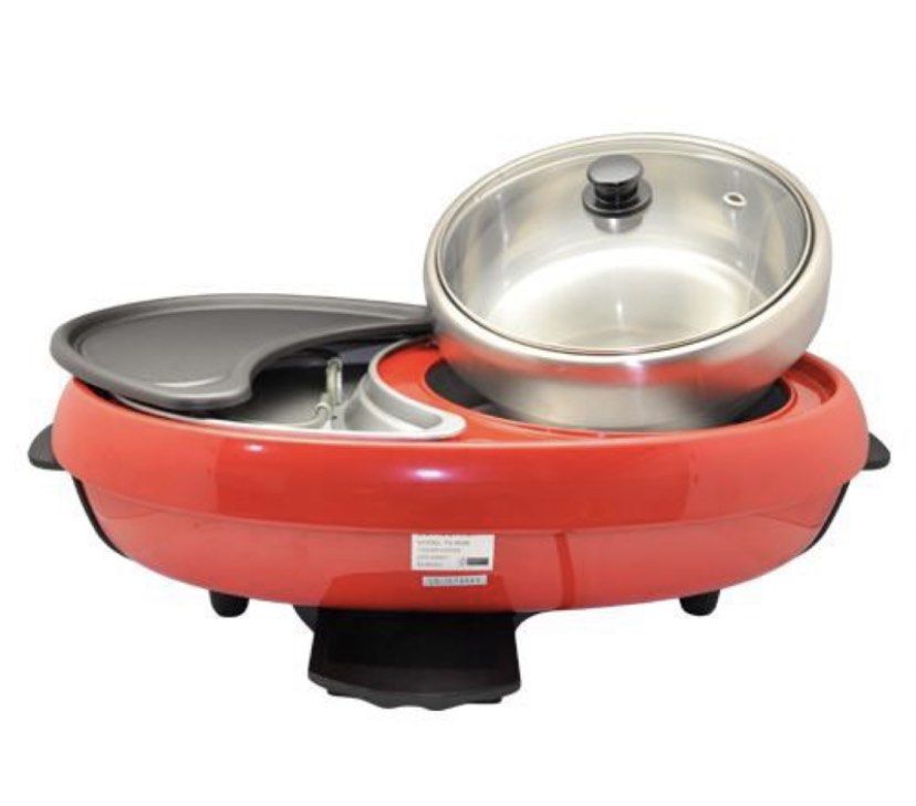 Sensonic 2 in 1 Electric Grill with Hotpot | Steamboat, TV & Home ...