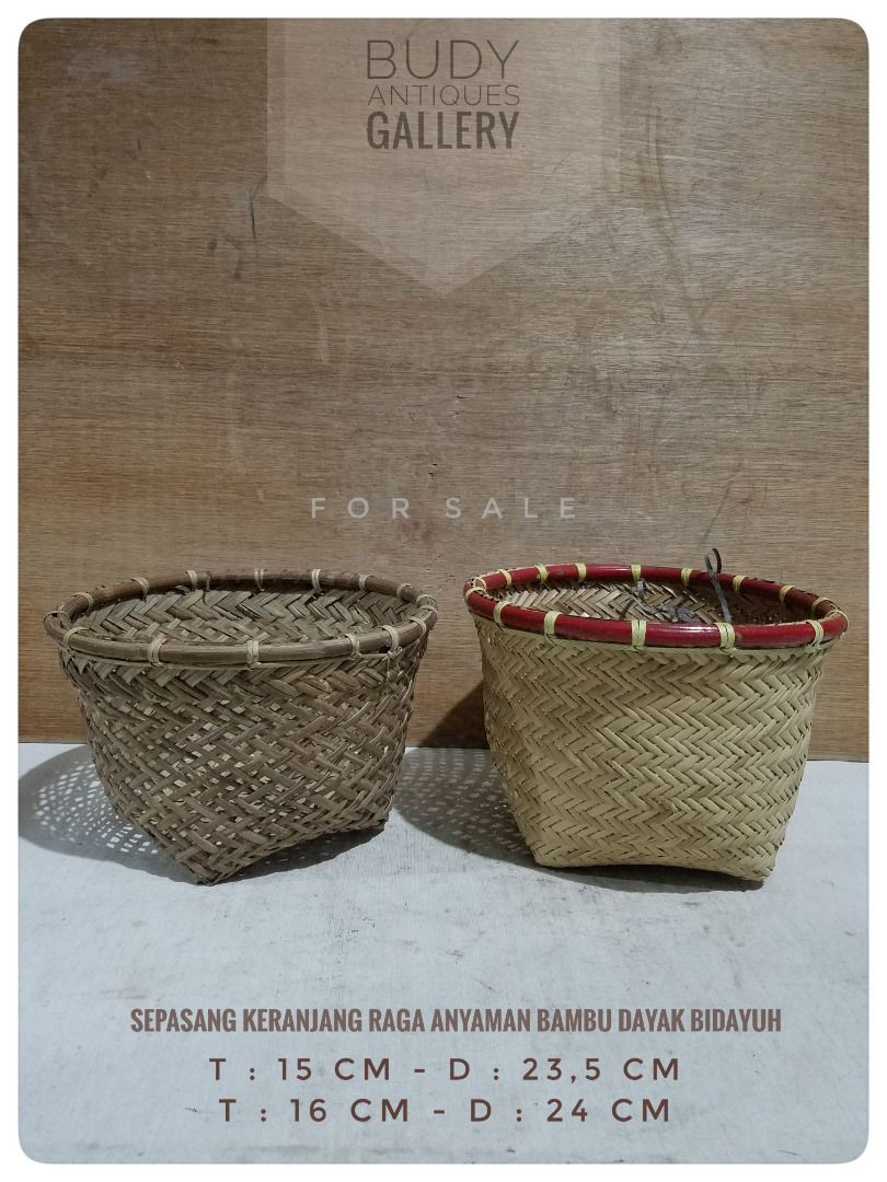 Sepasang Raga Anyaman Rotan Khas Dayak Bidayuh, Perabotan Rumah di ...