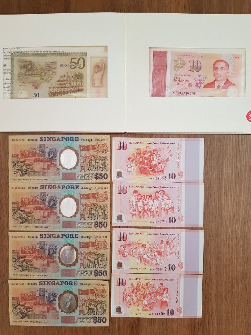 Singapore Plastic Notes, Hobbies & Toys, Memorabilia & Collectibles ...