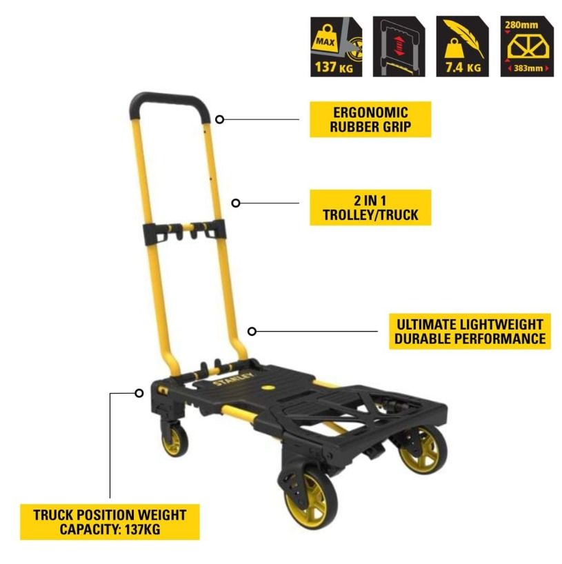 Stanley Heavy Duty Foldable Trolley, Hobbies & Toys, Travel, Travel ...