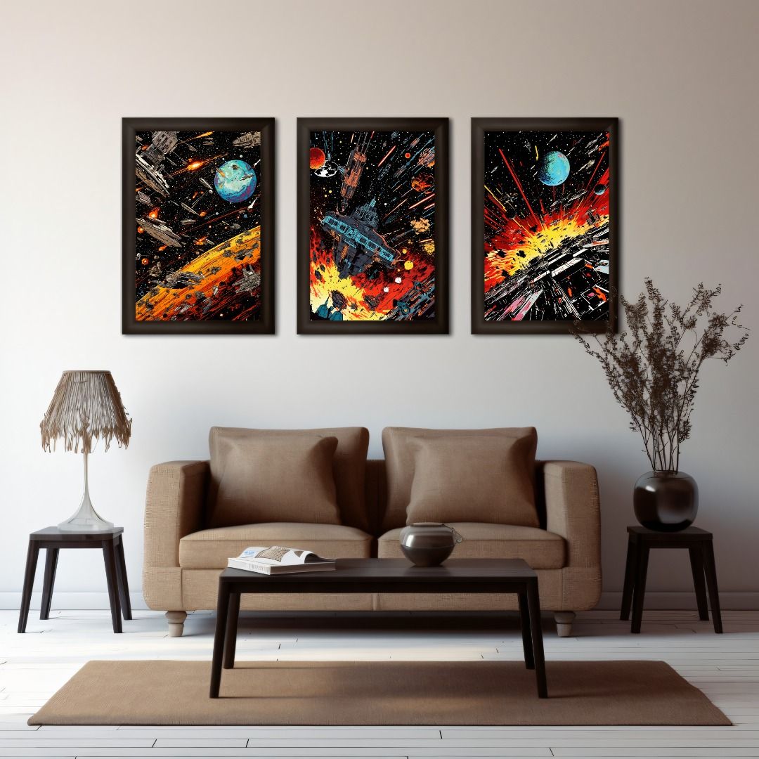 Star Wars inspired poster artworks Star Wars Cosmic Crossfire, Hobbies ...