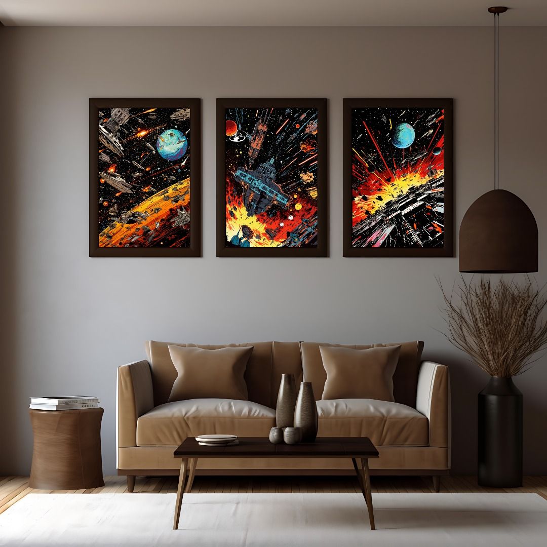 Star Wars inspired poster artworks Star Wars Cosmic Crossfire, Hobbies ...
