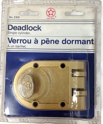Star Wheel Single Cylinder Deadlock Model: No. 290 on Carousell