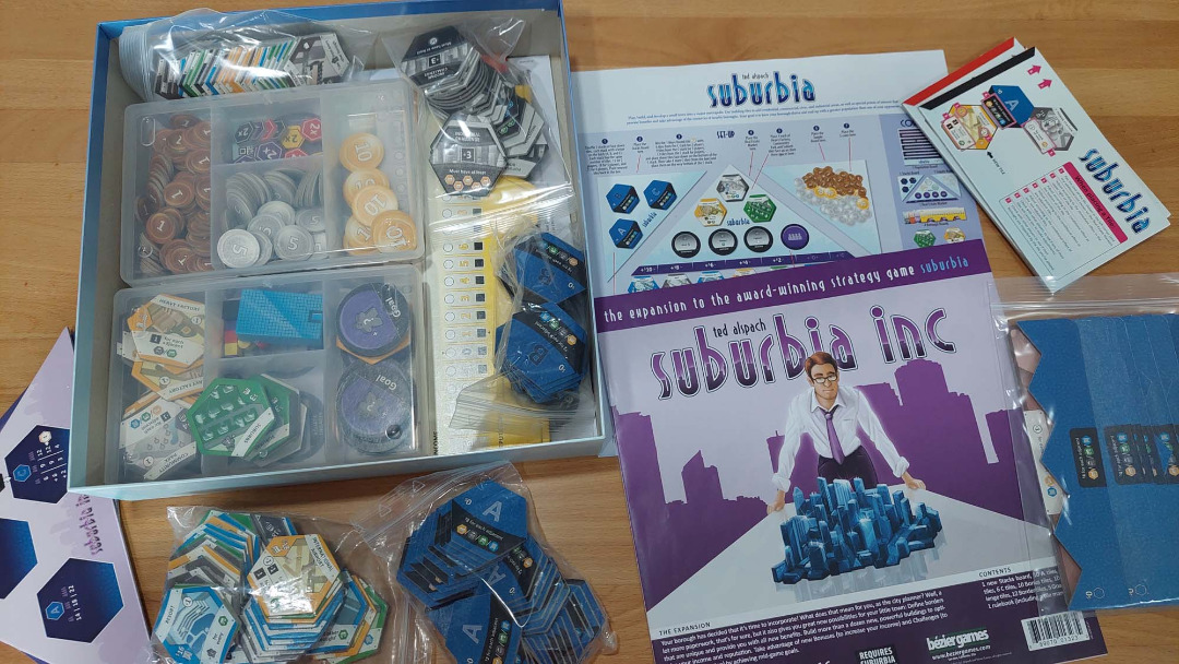Suburbia Board Game: Base Game + Suburbia Inc. Expansion, Hobbies ...