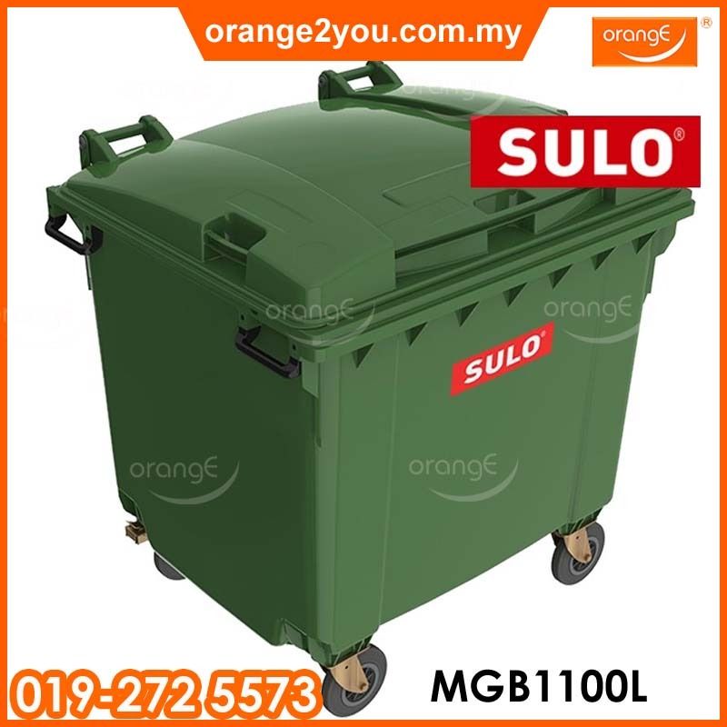 Sulo Heavy Duty Mobile Garbage Waste Bin Recycle Tong Sampah Outdoor ...