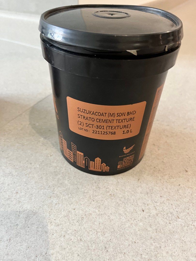 Suzuka textured cement paint, Furniture & Home Living, Home Decor ...