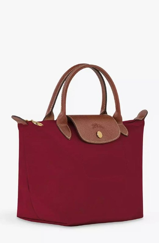Tas LONGCHAMP Le Pliage Small Top Handle Bag Nylon (SSH) Dark Red ...