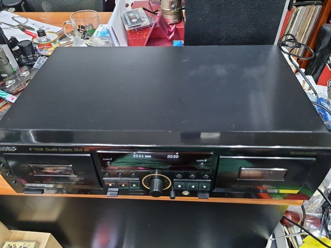 TEAC W-790R Double Cassette Deck, Audio, Other Audio Equipment on Carousell