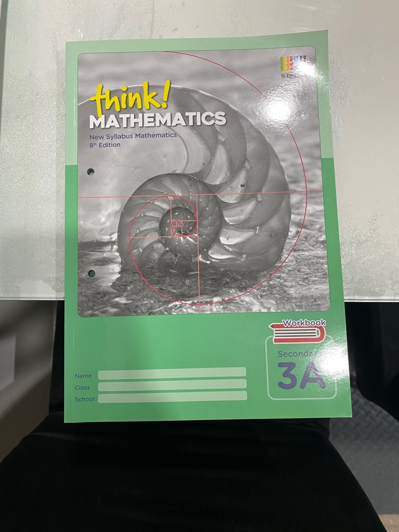 think! Mathematics Secondary 3A 8th edition textbook, Hobbies & Toys ...