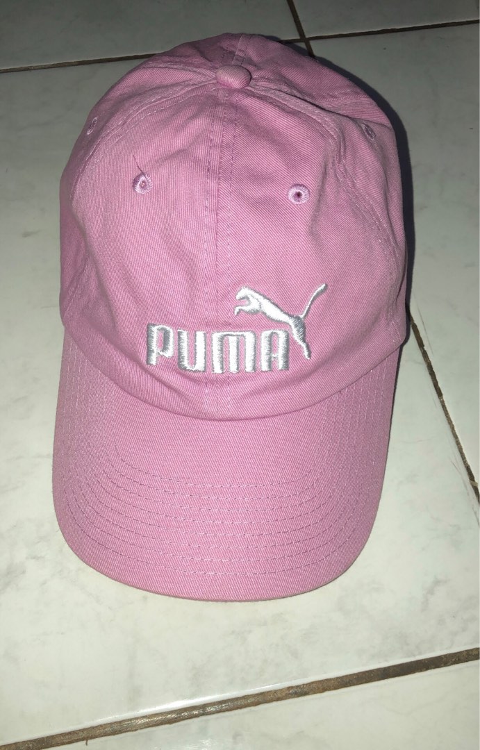 TOPI PUMA LILAC, Fesyen Wanita, Aksesoris di Carousell