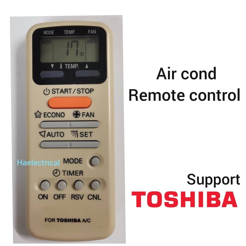 Toshiba Air Cond Remote Control WH-E1NE / WH-D9S / KT-TS1 / WC-E1NE ...