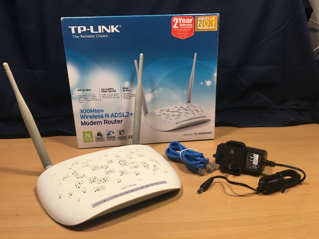 TP-Link 300Mbps Wireless N ADSL2+ Modem Router (TD-W8961ND) (Streamyx), Computers & Tech, Parts ...