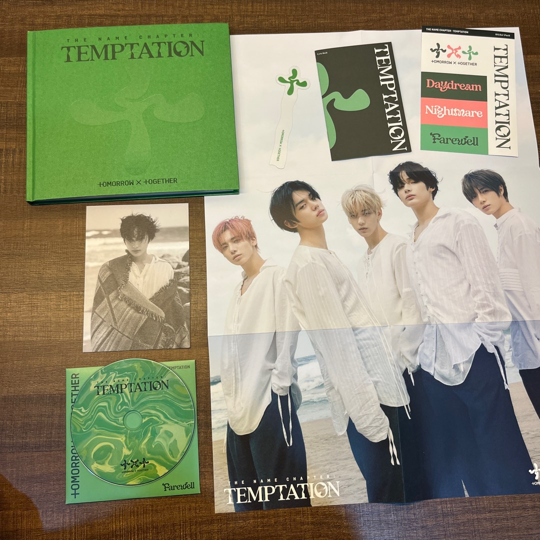TXT - Temptation Album (Farewell version) Huening Kai Postcard, Hobbies ...