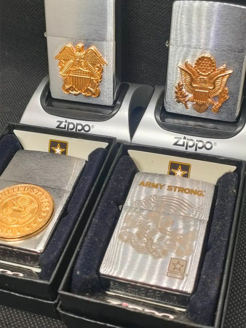 Us army insenia gold zippo, Hobbies & Toys, Collectibles & Memorabilia ...