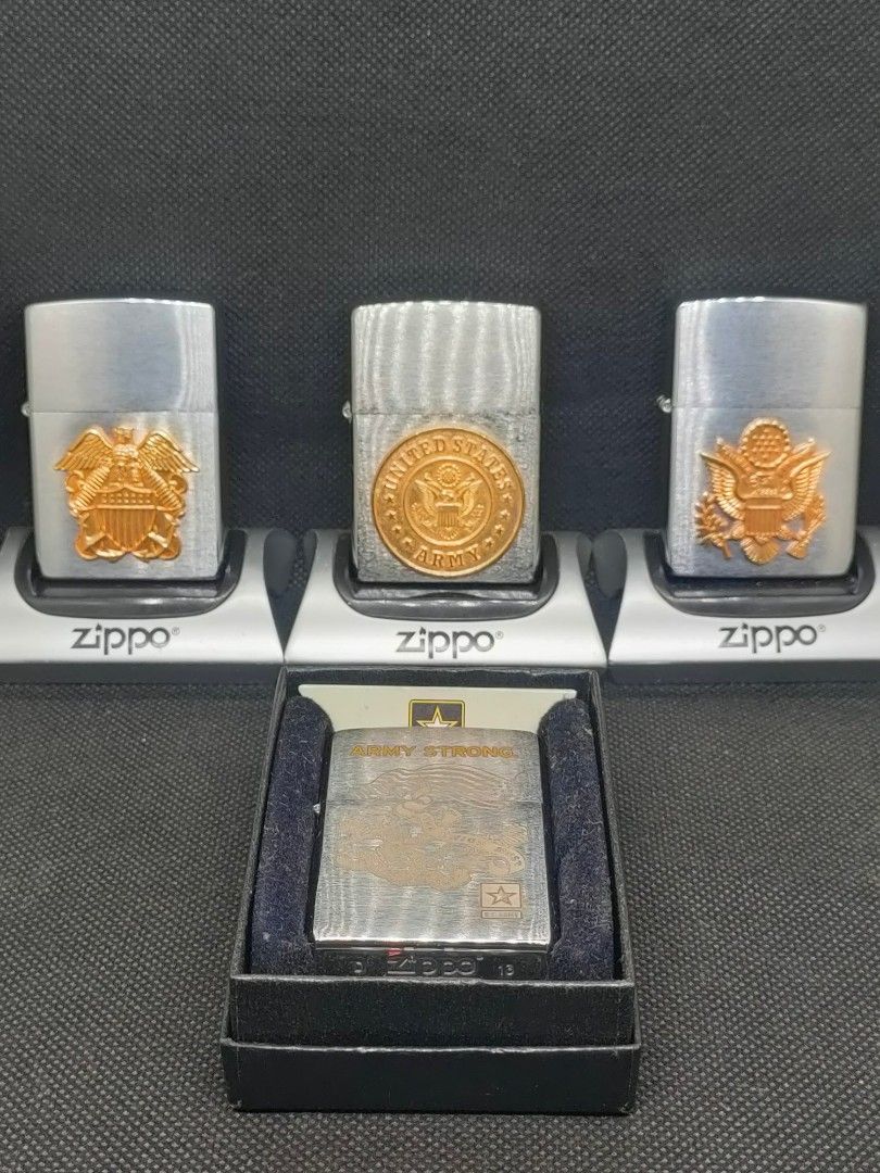 Us army insenia gold zippo, Hobbies & Toys, Collectibles & Memorabilia ...