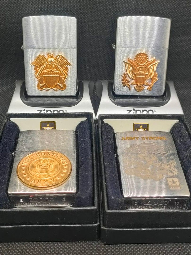 Us army insenia gold zippo, Hobbies & Toys, Collectibles & Memorabilia ...