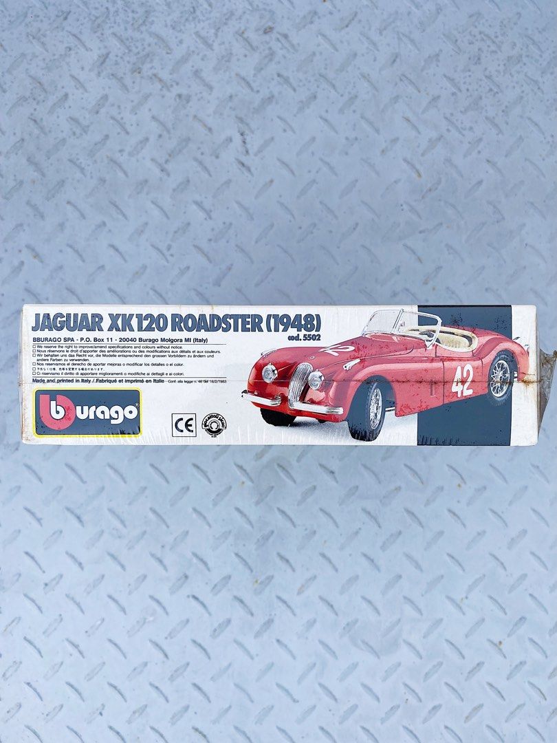 (Vintage) 1992 Bburago - Jaguar XK120 Roadster (1948) - Die-Cast Metal ...