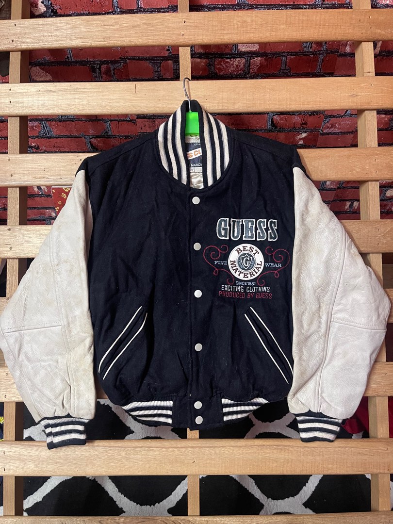 Vintage Guess Club Varsity Jacket, Men's Fashion, Coats, Jackets and ...