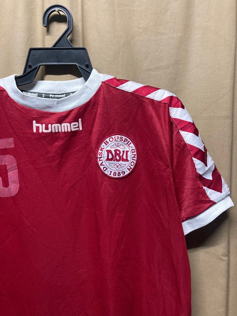 Vintage Hummel Denmark 2002 Home Jersey, Men's Fashion, Activewear on ...